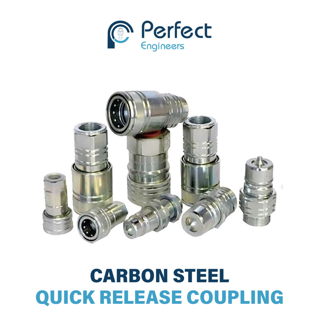 Carbon Steel Quick Release Coupling | High Pressure Hydraulic QRC India